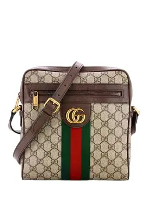 Gucci Ophidia Messenger Bag Gg Coated Canvas Small Crossbody Bag - Brown