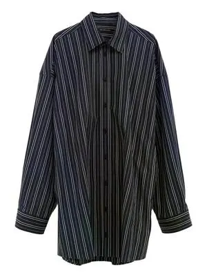 Balenciaga Pinstripe Button-fastening Shirt - Blue