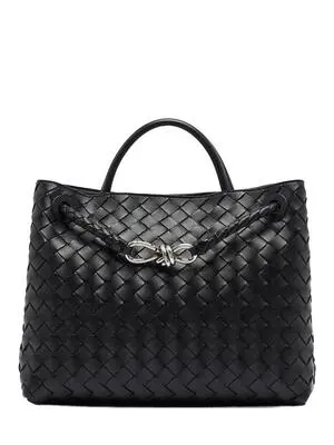 BOTTEGA VENETA Andiamo Intrecciato Large Leather Top-handle Bag