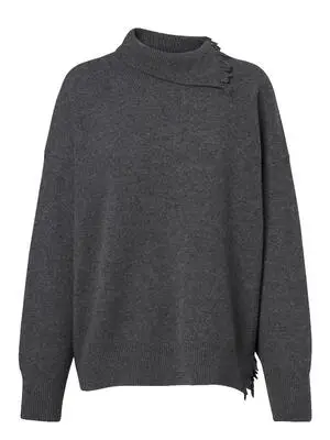 RÓHE Distressed Wool-blend Sweater - Grey