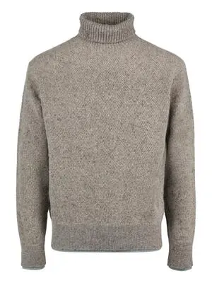 TOD'S Turtleneck In Wool And Alpaca - Brown