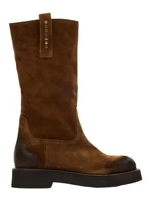 Steve Madden Ridge Platform Boots Chestnut Suede