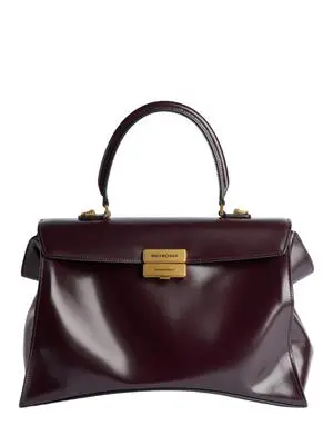 Balenciaga Hourglass Avenue Top Handle Bag Medium Red