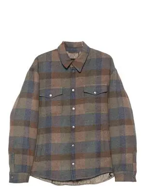 Etro Shirt With Buttons And Check Pattern - Multi
