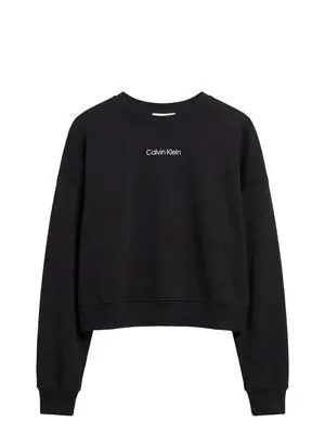 Calvin Klein Brushed French Terry Sweatshirt - Black