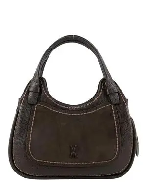 VISONA` Suede Bag - Brown