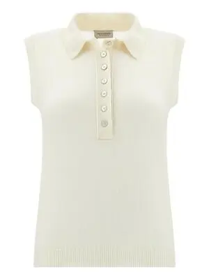 Paul & Shark Wool And Cashmere Polo Shirt - Milk