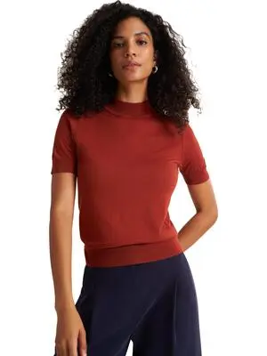 M.M.LAFLEUR Shani Sweater 365 Silk Cashmere:: Spice - One-color