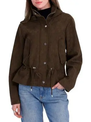 Tahari Ruby Faux Suede Jacket - Cho
