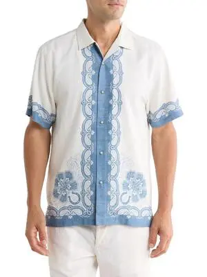 TOMMY BAHAMA Life Of The Rodeo Silk Camp Shirt