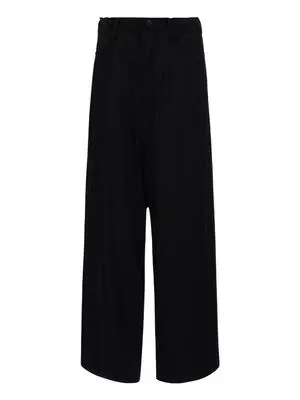 Y’s O-long Straight Pants - Black