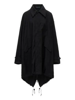 Y’s U-back Tiered Coat - Black