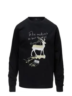 Y’s Message Sweatshirt - Black