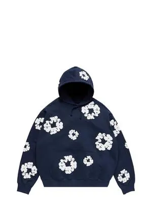 DENIM TEARS Cotton Wreath Hoodie 'navy - Blue