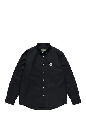 DENIM TEARS Peace Wreath Oxford Shirt - Black