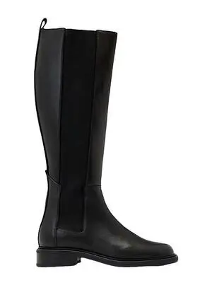 ALLSAINTS Bales Leather Knee-high Boots - Black