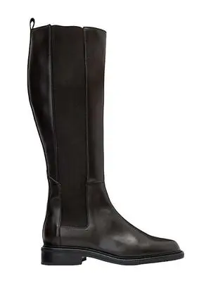 ALLSAINTS Bales Leather Knee-high Boots - Dark Brown