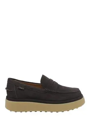 TOD'S Suede Loafers - Brown