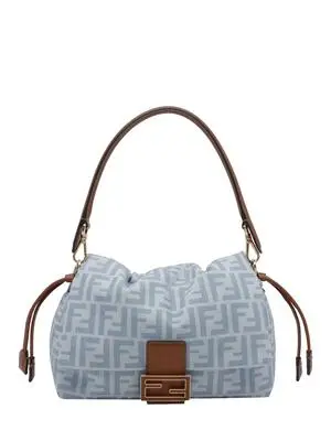 Fendi Medium Mamma Baguette Crossbody Bag - Blue