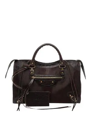 Balenciaga Medium City Handbag - Brown