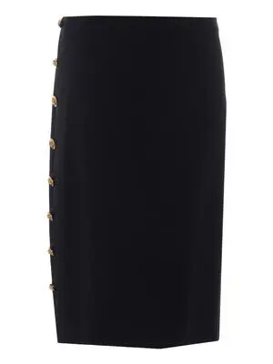 Versace Versace Women Midi Stretch Skirt Black