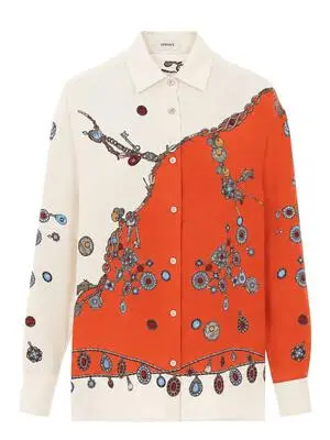 Versace Stolen Jewels Print Shirt - Orange