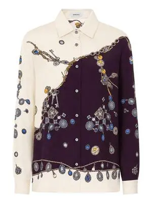 Versace Stolen Jewels Print Shirt - Multicolor
