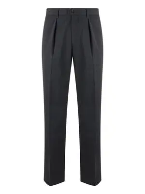 SLOWEAR Slowear Slow Pleated Wool-Blend Trousers With Hook-and-Zip Closure