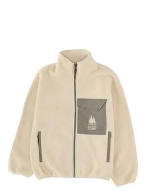Maison Kitsuné Fleece Zip Jacket - Powder