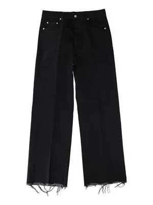 RICK OWENS Rick Owens Black 100% Cotton Jeans