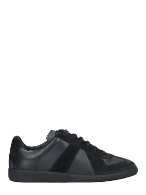 MAISON MARGIELA Maison Margiela Men's Low-Top Leather Sneakers Black