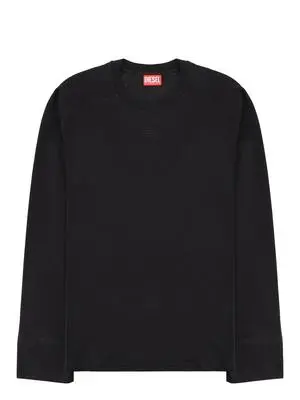 DIESEL® Long-sleeve Crewneck T-shirt - Black