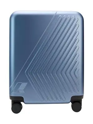 K-WAY Eudoxie Logo Travel Handbag With Trolley Wheels, 55 Cm Carry-on - Blue