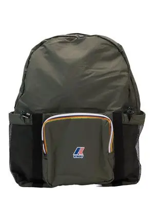 K-WAY Le Vrai 4.0 Michel Nylon Backpack With Wide Opening, 42 Cm - Green