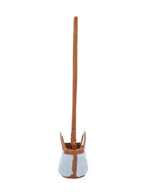 Marni Mini Faux Fur Bucket Bag - Azure