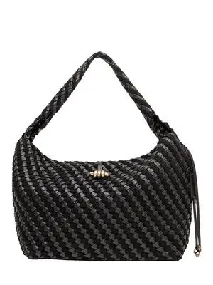 GIANNI CHIARINI Aurelie Leather Shoulder Bag - Nero