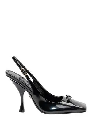 DOLCE & GABBANA Dolce & Gabbana Slingback Heels In 100% Calf Leather