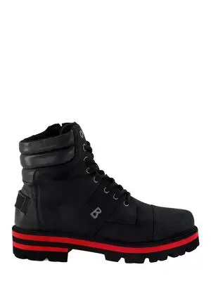 Bogner Padded-collar Lace-up Boots - Black