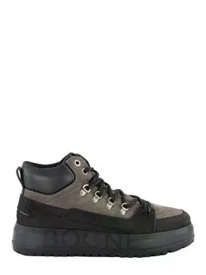 Bogner Logo-print Panelled Boots - Grey