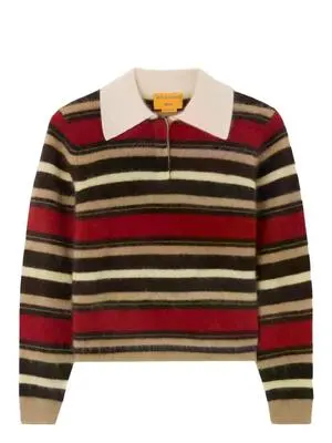 GUEST IN RESIDENCE Striped Cropped Sweater