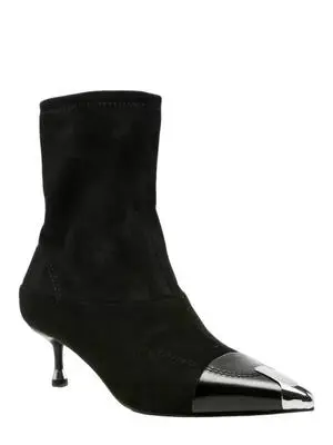 Liu Jo Metal-tip Kitten-heel Ankle Boots Black