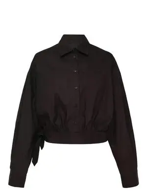 MSGM Embellished Cropped Blouse
