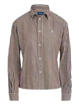 POLO RALPH LAUREN Striped Embroidered-logo Shirt