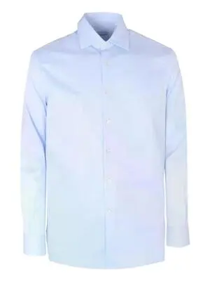 Pal Zileri Micro-stripe Cotton Shirt - Blue