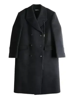 ANN DEMEULEMEESTER Jack Double-breasted Coat - Black