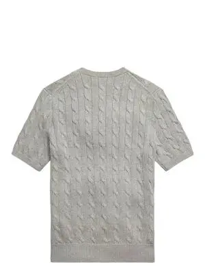 POLO RALPH LAUREN Cable-knit Short-sleeve T-shirt