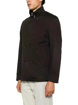 MONTECORE Double-breasted Jacket - Brown