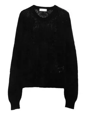 ROBERTO COLLINA Open-knit Sweater - Grey