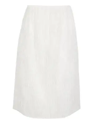 JNBY Fringe-jacquard Midi Skirt - Neutrals