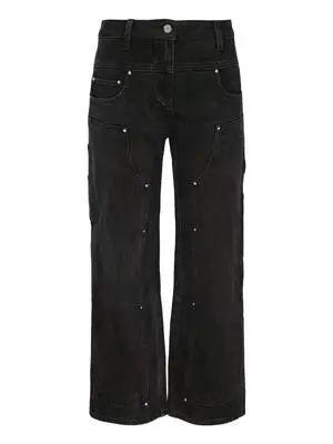 3.1 Phillip Lim Rivet-embellished Carpenter Jeans - Black